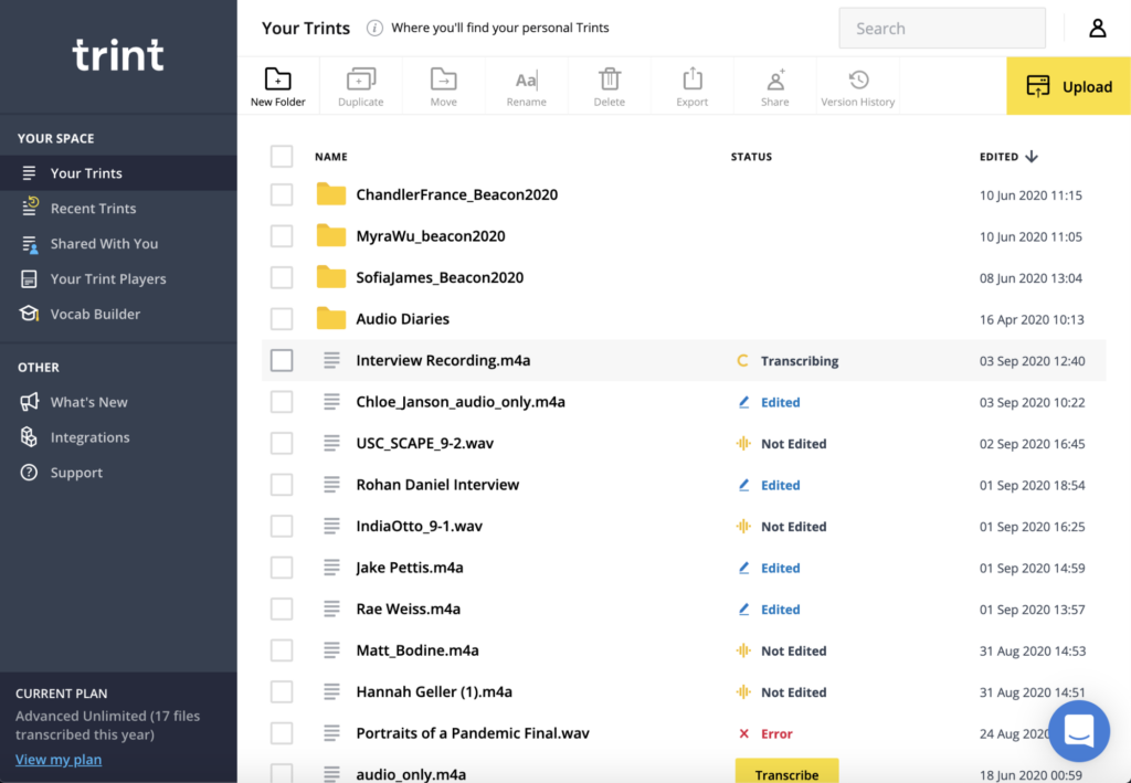 How to use Trint | USC Annenberg Media Resources